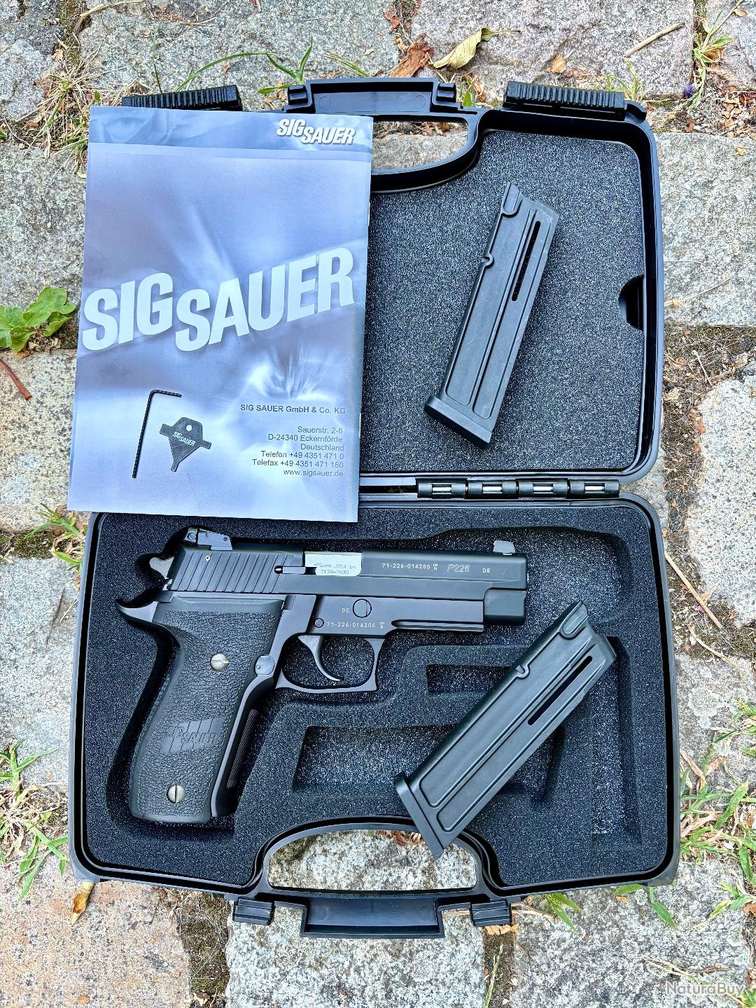 PISTOLET SIG SAUER P 226 CAT B HAUSSE RÉGLABLE 2 CHARGEURS - Pistolets ...