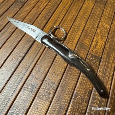 BEAU COUTEAU DE COLLECTION TARRY LEVIGNE A PALME MANCHE EN CORNE BLONDE ...