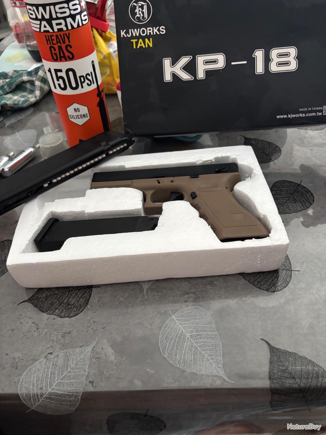 Pistolet KJW Glock 18 tan. GAZ - Pistolets (14319555)
