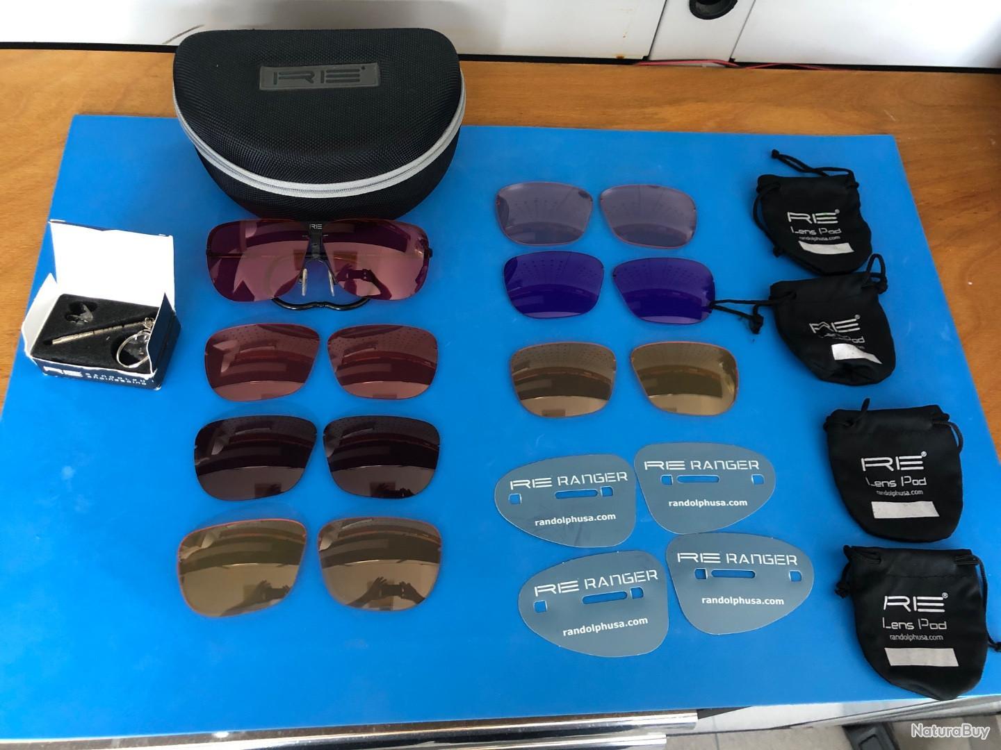 Lunettes de ball-trap Randolph Ranger Classic (XL) avec verres de 68mm ...