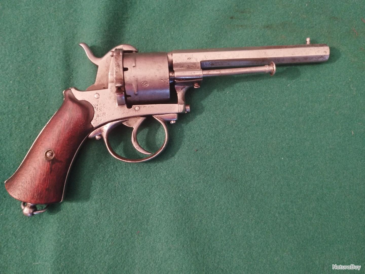 Revolver de type Reglementaire a broches Type Lefauchaux 1860 ...