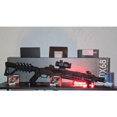 HDX 68 T4E TACTIQUE CUSTOM 18 JOULES TRACEUR/RED DOT/LAMPE TACTIQUE ...