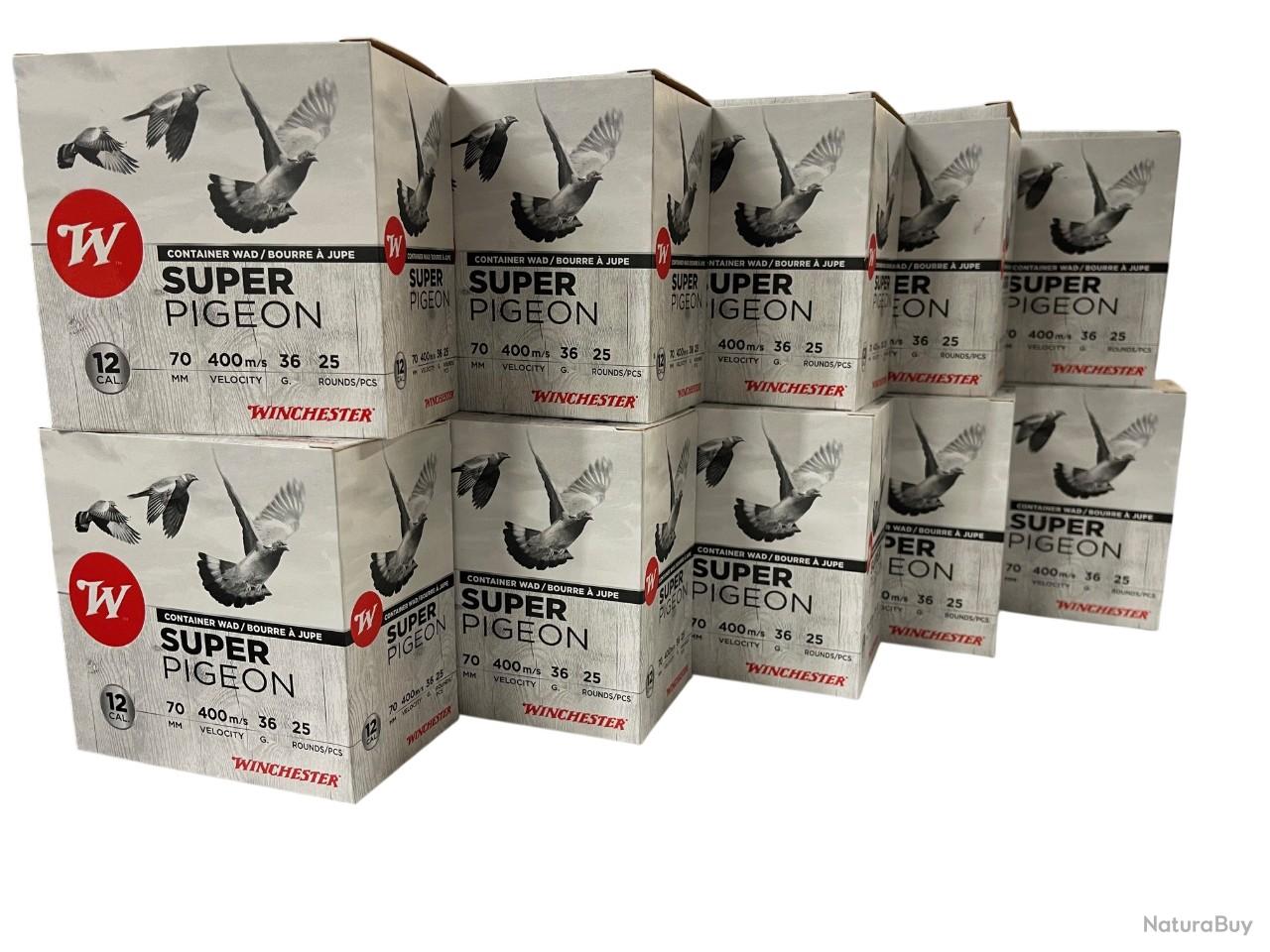 Wahoo ! Pack 250 Winchester Super pigeon - Cal. 12/70 36 gr BJ ...