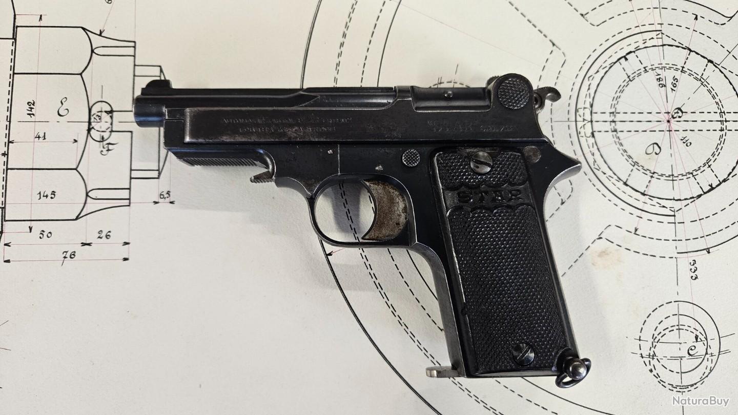 Pistolet star modele 1914 calibre 7,65 browning - Pistolets de ...