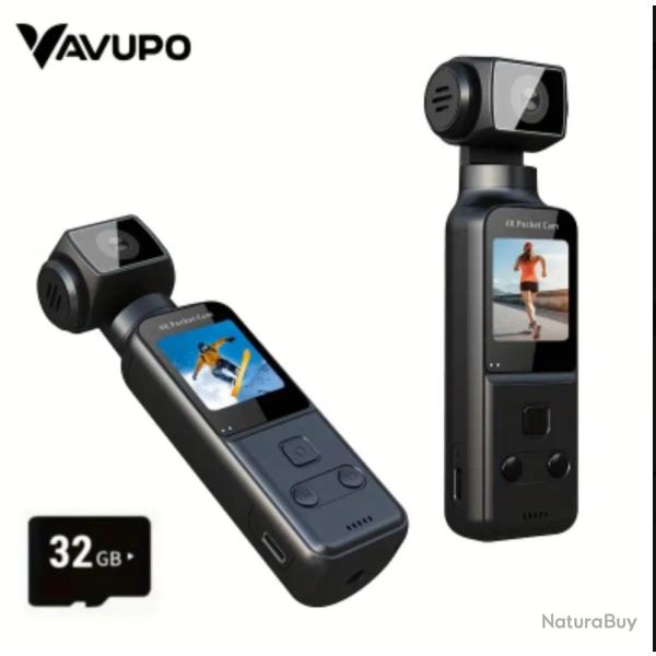 Caméra Vidéo 4K HD Portable - Stabilisateur Gimbal de Poche - Caméras ...