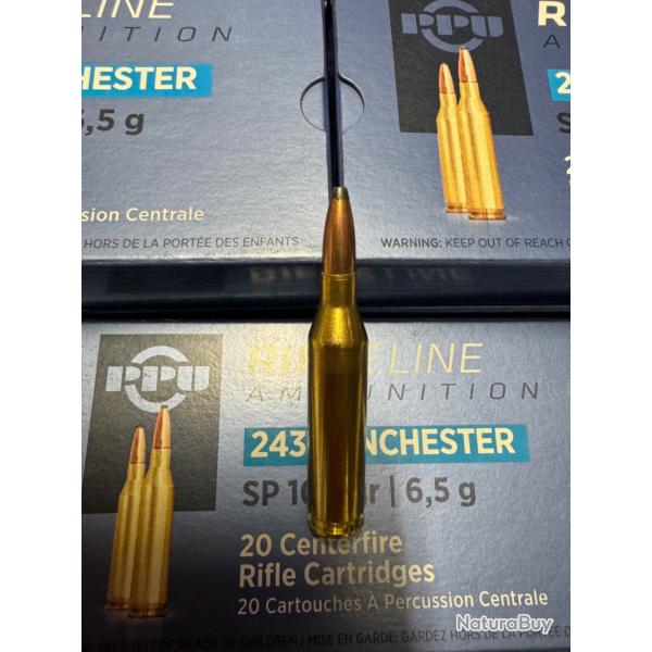 Vends munitions PPU 243 winchester - Balles Calibre 243 Winchester ...