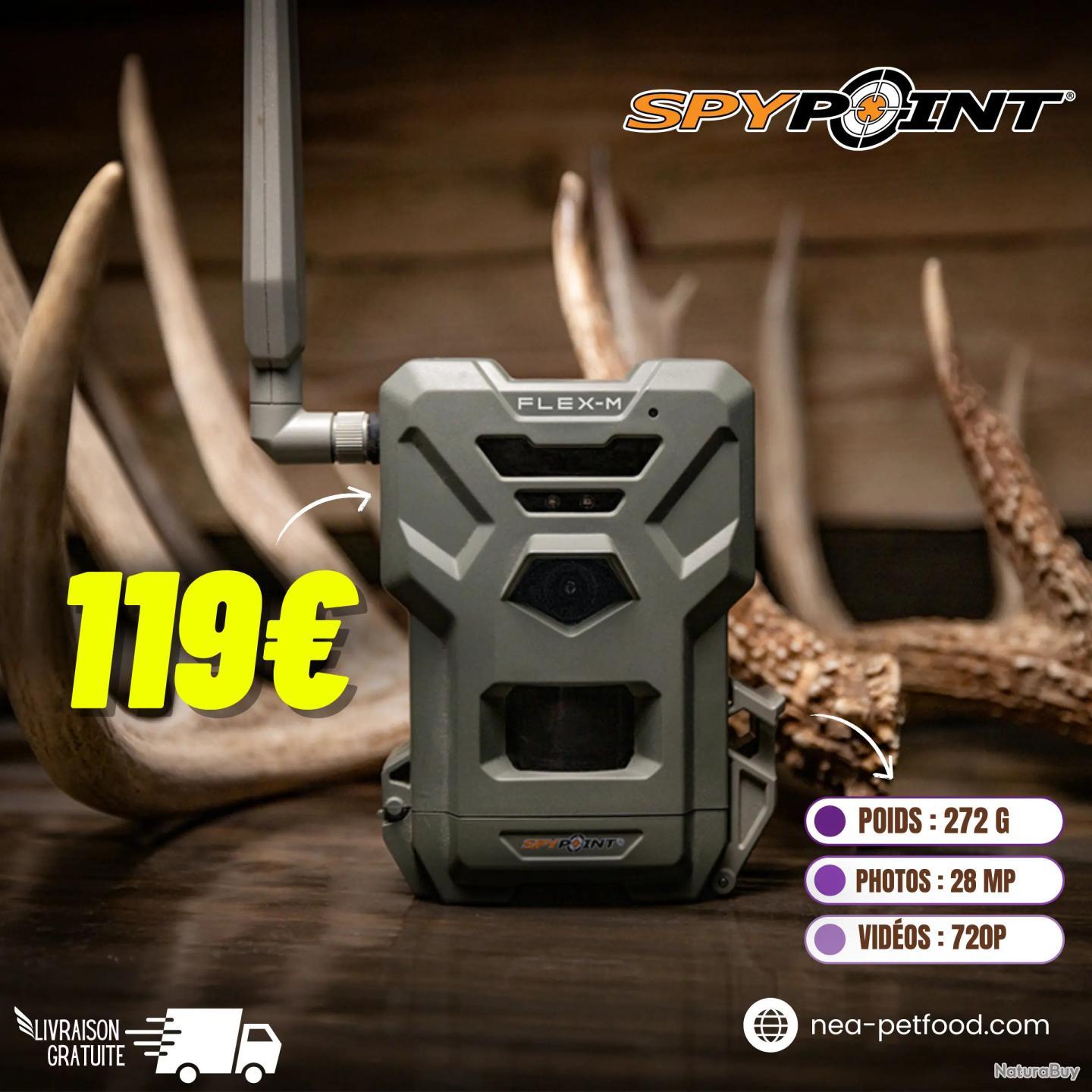 Caméra De Chasse Piege photo Spypoint Flex M Liv Offerte + Casquette ...