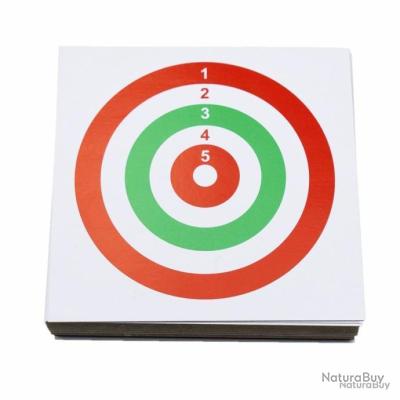 100 cibles de tir - 14x14cm - bicolore - LIVRAISON GRATUITE - Cibles ...