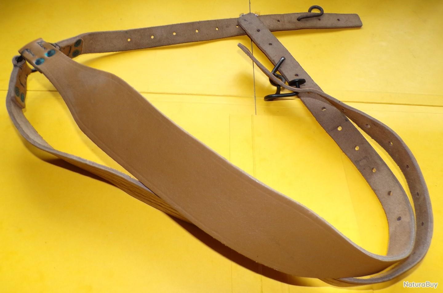 BRELAGE CUIR MILITAIRE DE L'ARMEE FRANCAISE , MODELE ANCIEN ...