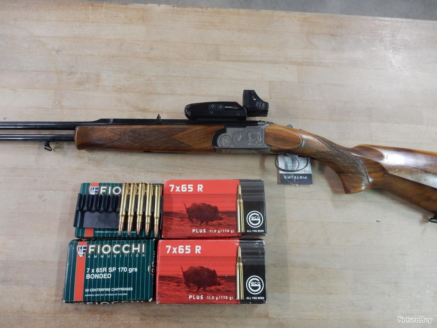 CARABINE EXPRESS RIVOLIER CAL 7X65R CANON 61 CM + HOLOSIGHT + BALLES ...