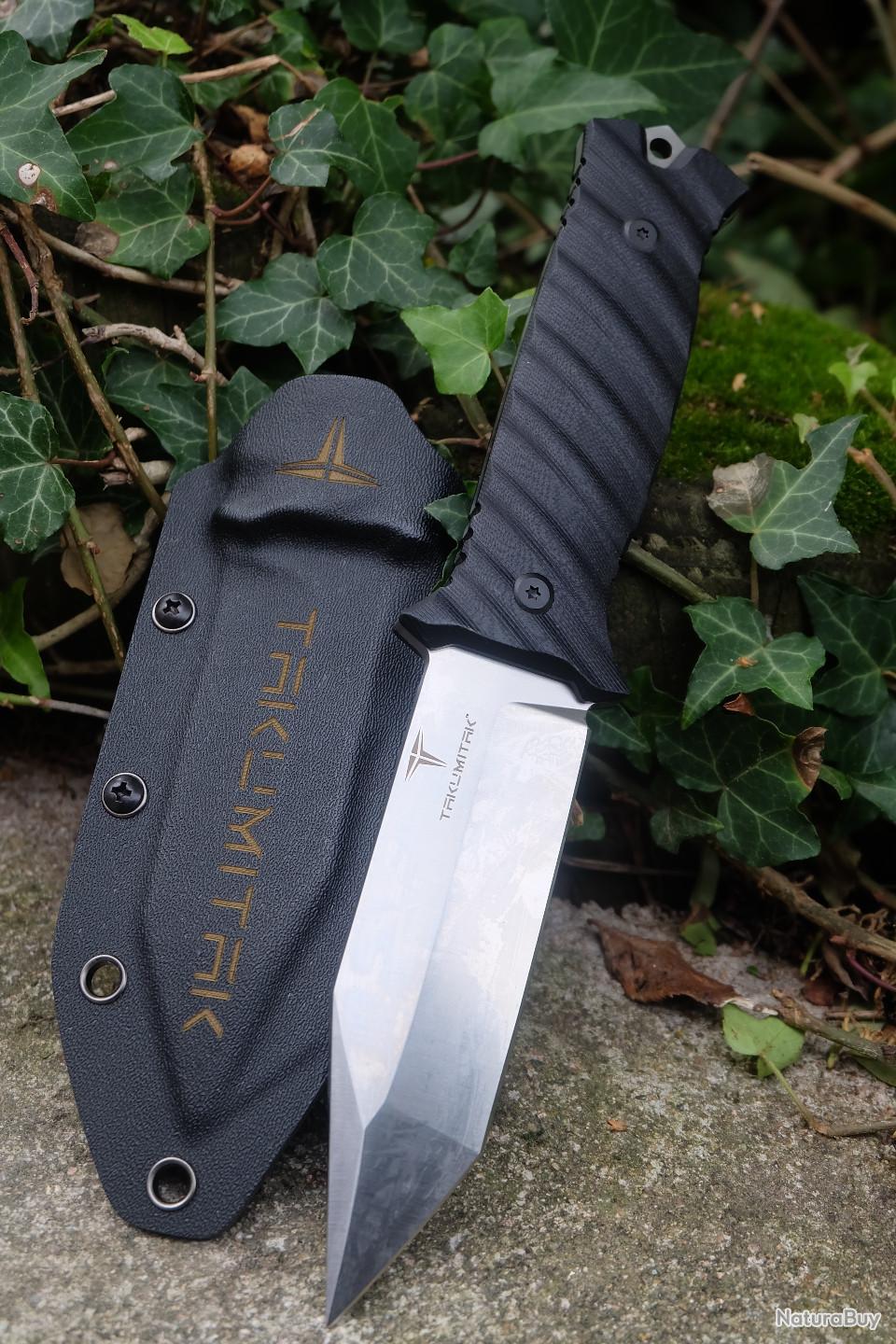 Couteau Tactical Takumitak Fulcrum Military Satin Tanto Lame Acier D2 ...
