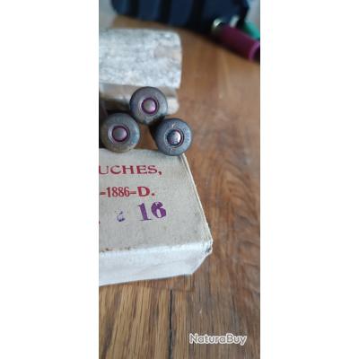 1 lot 8mm lebel plus clip Berthier - Munitions réglementaires classées ...