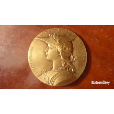 Médaille Centenaire Banque de France 1800 - 1900 O. ROTY DECERNEE ...