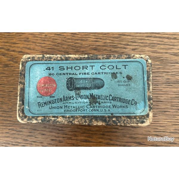 Boite complète munitions 41 short Colt Remingthon - Munitions poudre ...