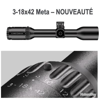 Lunette de chasse SCHMIDT & BENDER - 3-18 X 42 Meta - LP7 SFP - BDC II ...