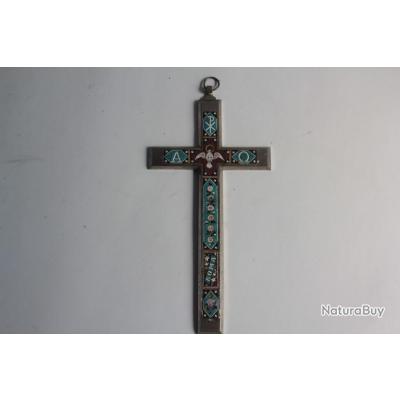 Ancienne Croix micro-mosaïque Rome Italie - Objets divers (14047019)