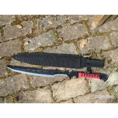 Sabre Kung Fu Shaolin Sword Lame Acier Inox Manche Corde Tressée Etui ...