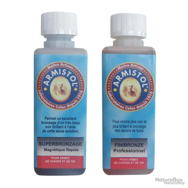 Kit bronzage pour canons fusils superbronzage + finibronze 120ml ...