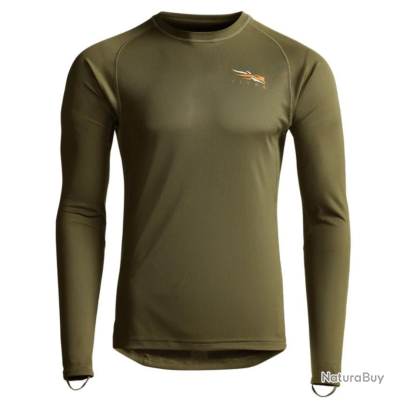 Tee shirt de chasse Core Merino 120 LS Pyrite SITKA - Tee-shirts de ...