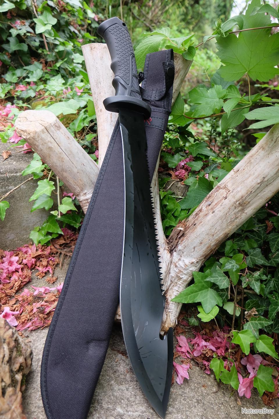 Coupe Coupe Bowie Machette Guide d'Amazonie Lame Acier 3Cr13 Guthook ...