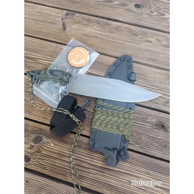 BADASS Bowie couteau Wtg work tuff gear Pathfinder lame de 7 cm de ...