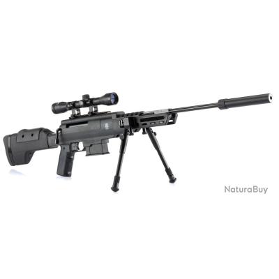 BF 25 ! Carabine A Air Comprimé Black Ops Sniper 19,90 Joules Calibre 4 ...