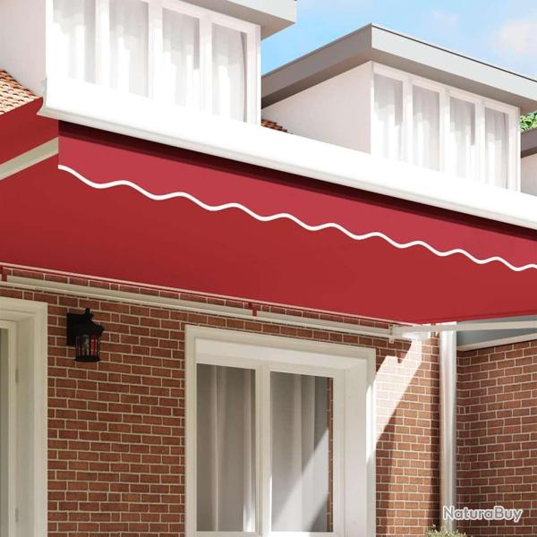 Bâche de Store pour Cadre de 5 m Rouge 4.8x0.2 m - Auvents, Carports ...