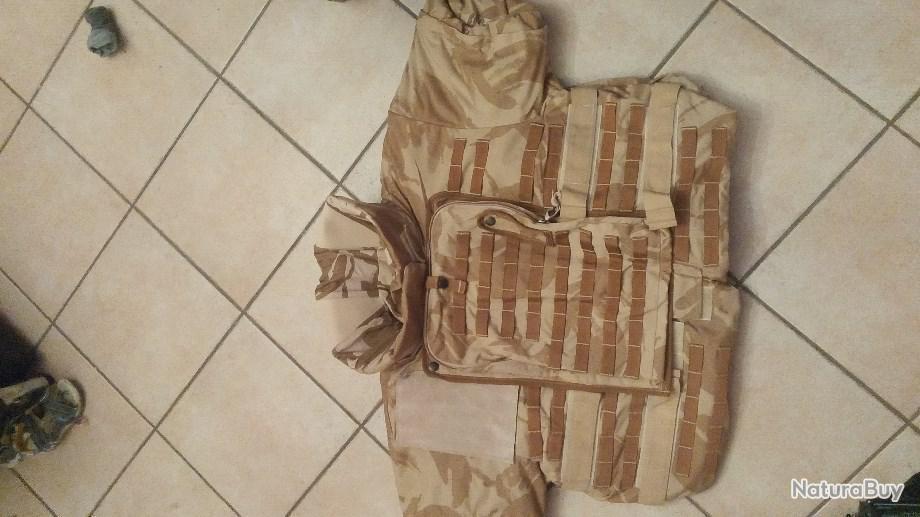 ENCHERE GILET PARE BALLES DESERT NEUF COMPLET TOUT EN KEVLAR D'UNE ...