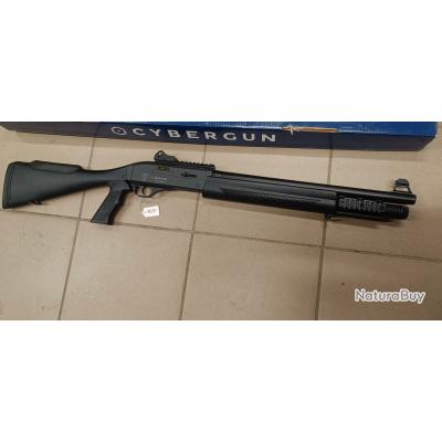 Fusil à Pompe FN SLP Tactical Police Co2 Cybergun - Noir - Fusils à ...