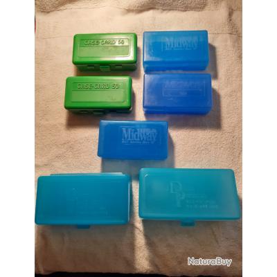 5 boites vides pour ranger du 9 mm et 2 de 44 Mag OCC - Boites pour ...