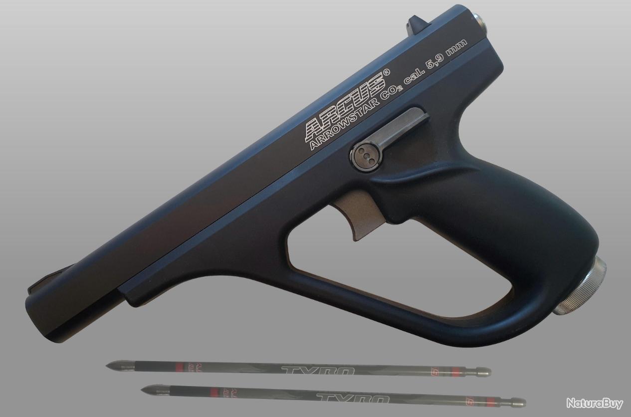 Pistolet Arbalète Co2 Arcus Arrowstar 17 Joules Noir - Pistolets CO2 ...
