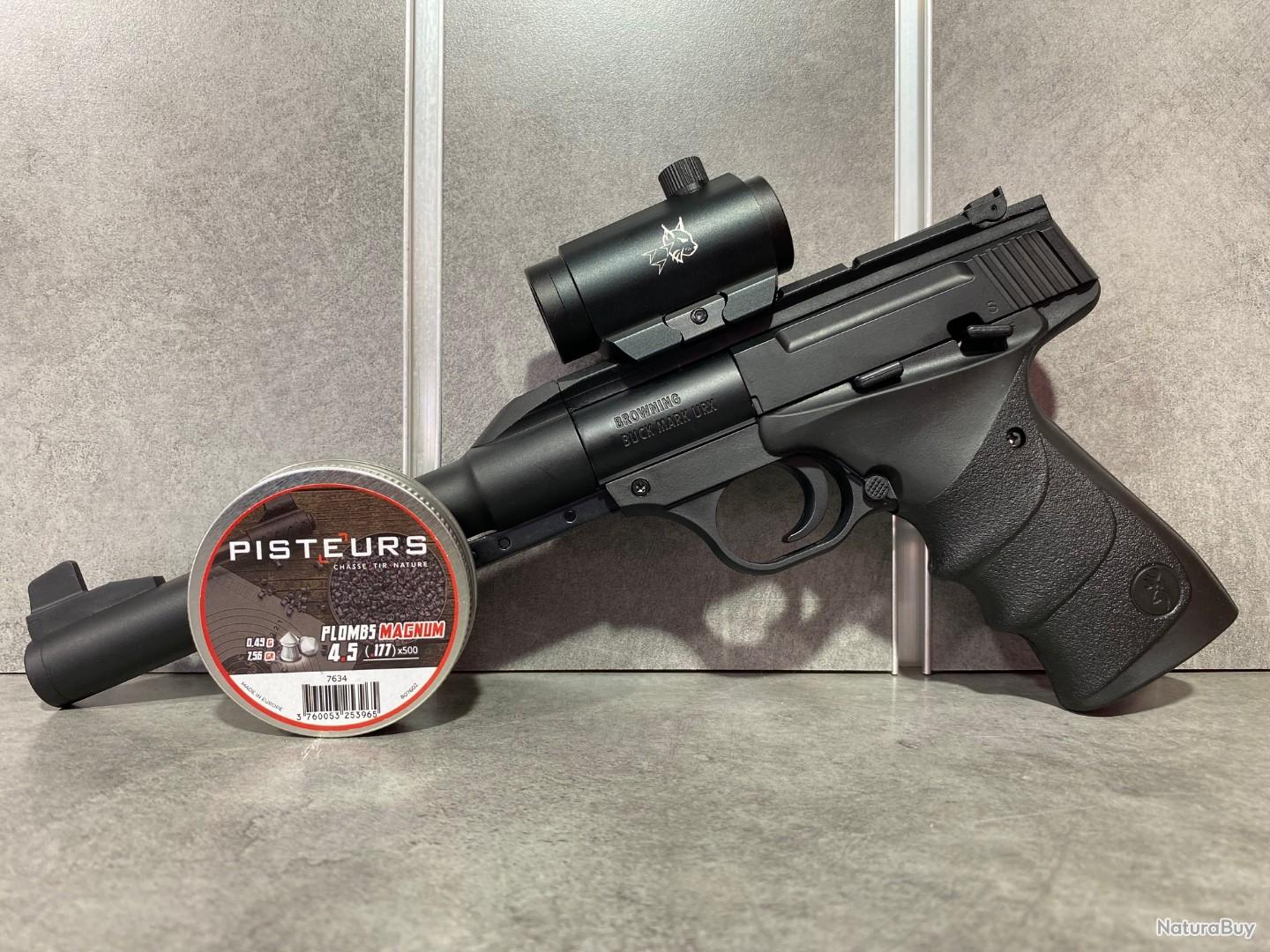 PACK Pistolet BROWNING Buck Mark URX Calibre 4,5 mm + Point rouge ...