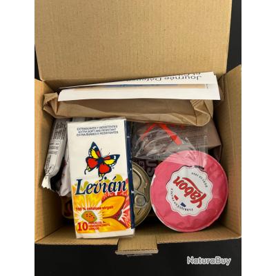 Ration militaire JDC - Menu 1 Viande - Pack alimentaire complet scellé ...