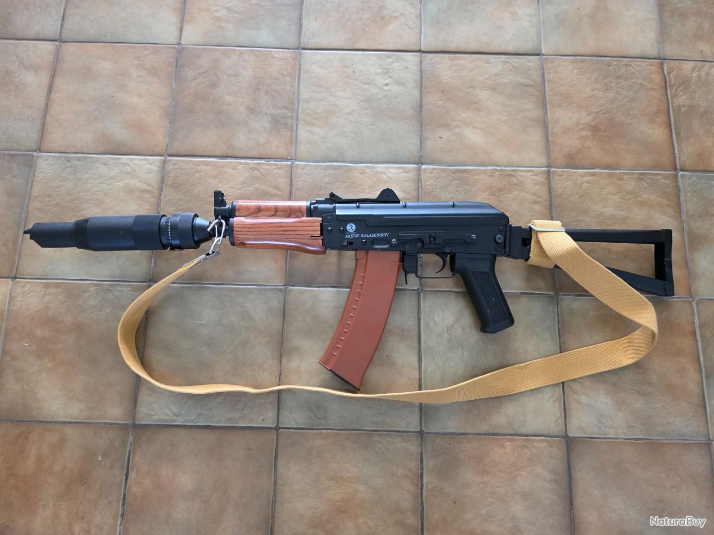 Ak 74 U Kalashnikov métal et bois - Fusils d'assaut (14170120)