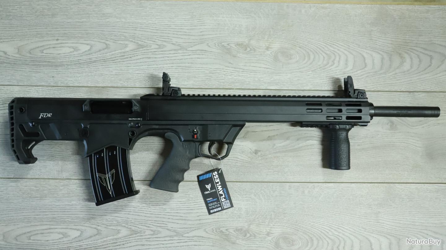 Final Arms, Fusil à pompe Bullpup FD12, canon rayé droit, cal 12 pour droitier FD12-002 - Fusils ...