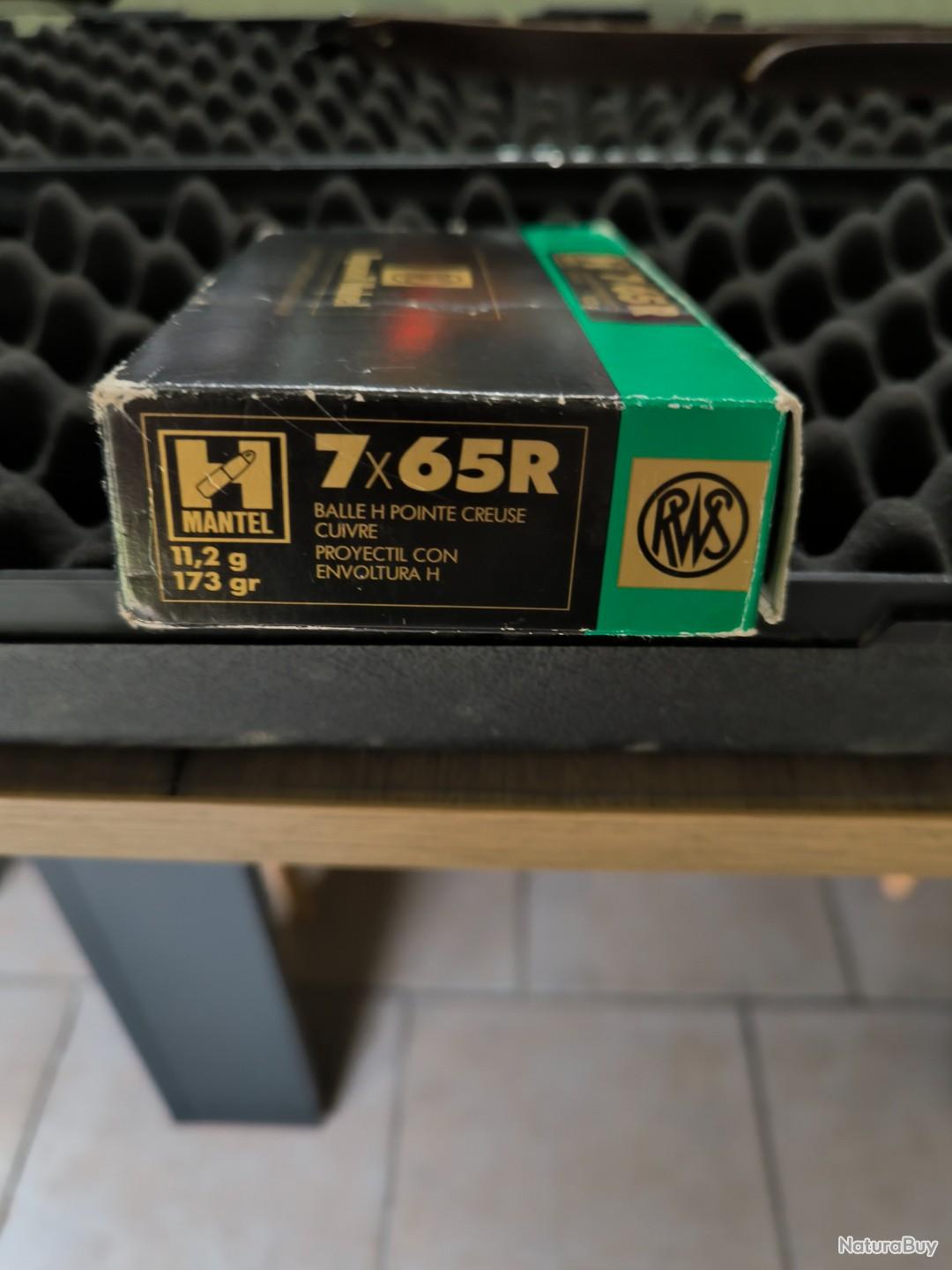 RWS 7x65R H Mantel Pointe creuse cuivre 11,2g 173gr - Balles Calibre ...