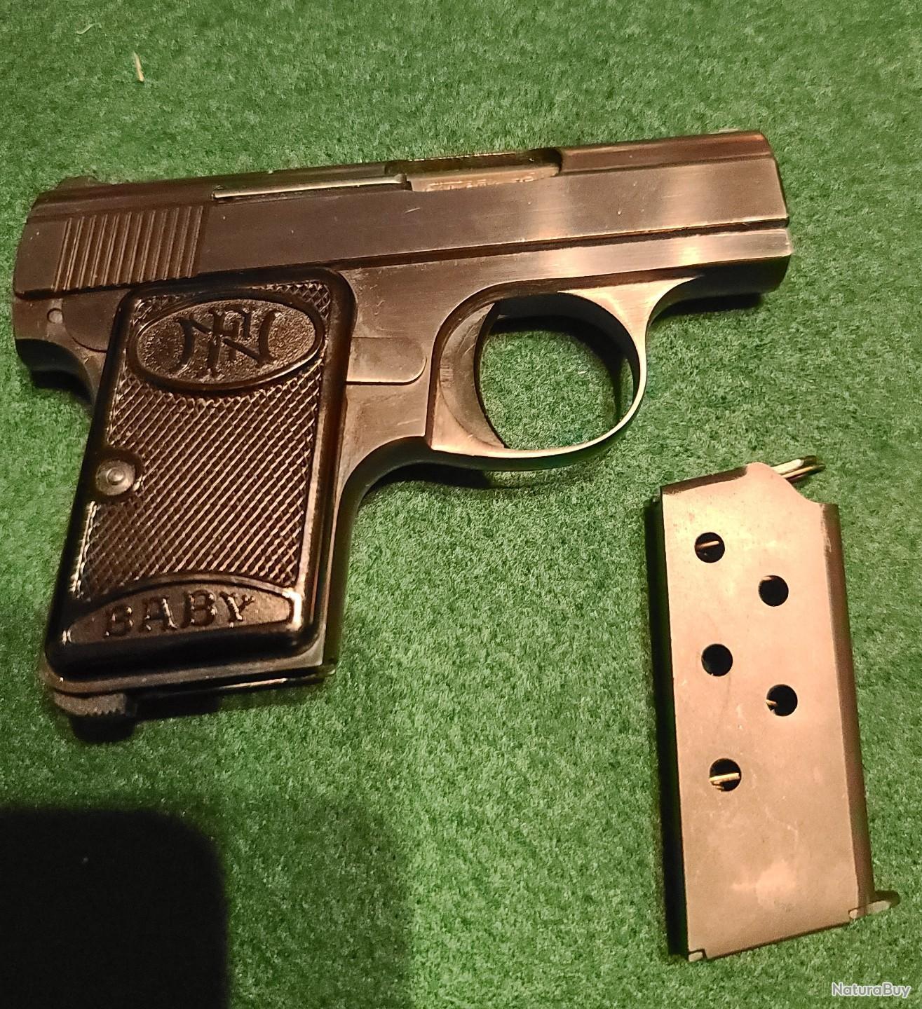 PISTOLET BROWNING BABY CAL 6.35 BROWNING sorti de son emballage ...