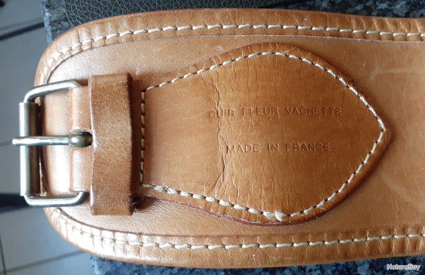 Cartouchière cuir de vachette Made in France+véritable Boresnack ...