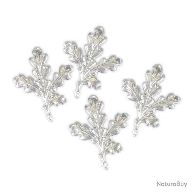FEUILLES DE CHENE ARGENT PAR 4 - EUROHUNT - Accessoires divers (14201940)