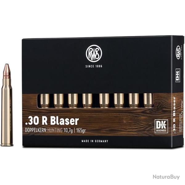 Munitions RWS 30R Blaser DK 165gr x20 - Balles Calibre 30-06 (14205840)