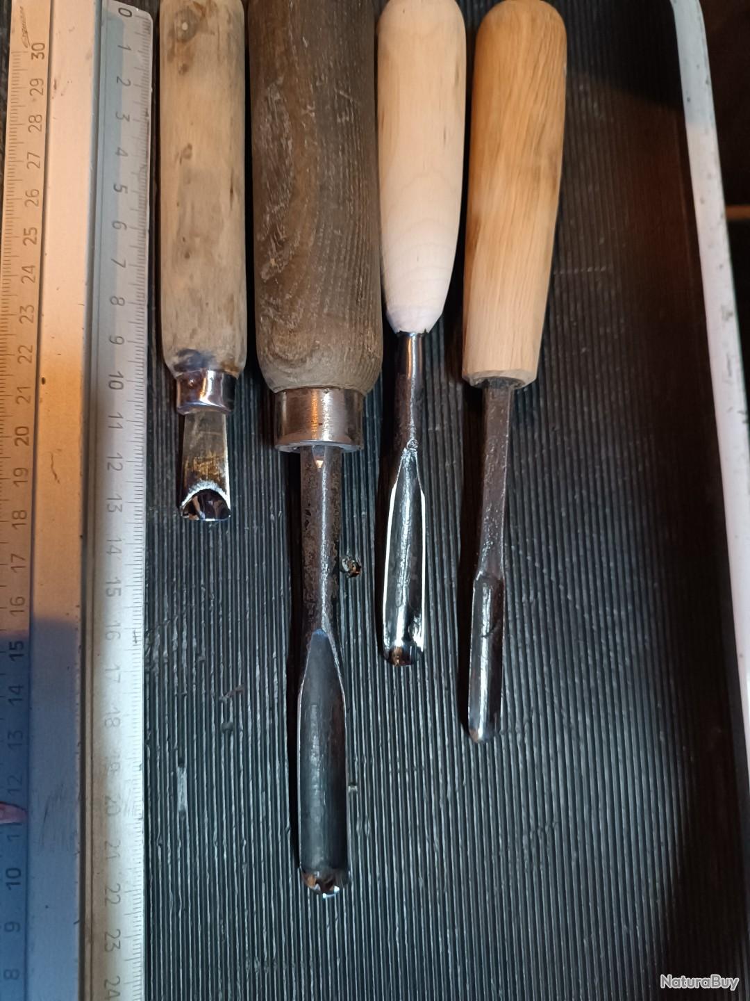 Outils ancien armurier crossier travail du bois gouge - Autres outils à main (14207205)