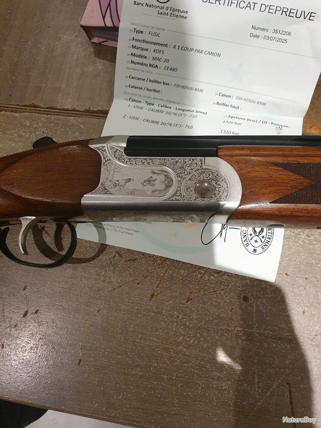 Vend ou échange fusil cal 20 - Fusils Superposés calibre 20 (14208626)