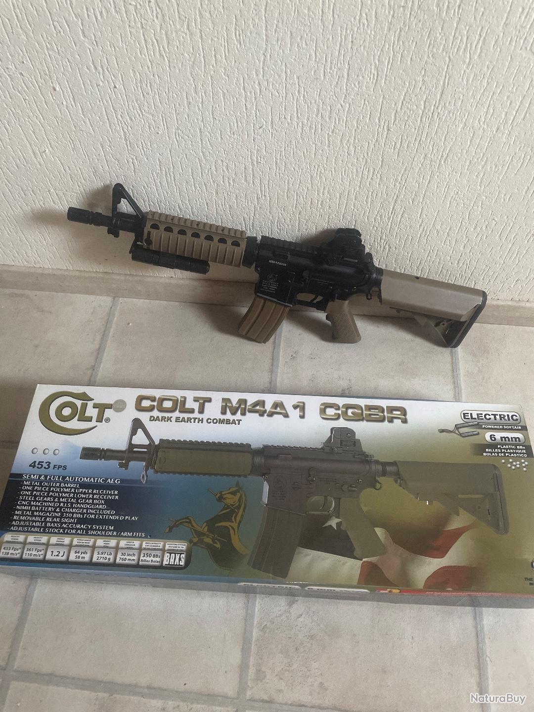Fusil d'assaut airsoft COLT M4A1 CQBR DARK EARTH COMBAT - Fusils d ...