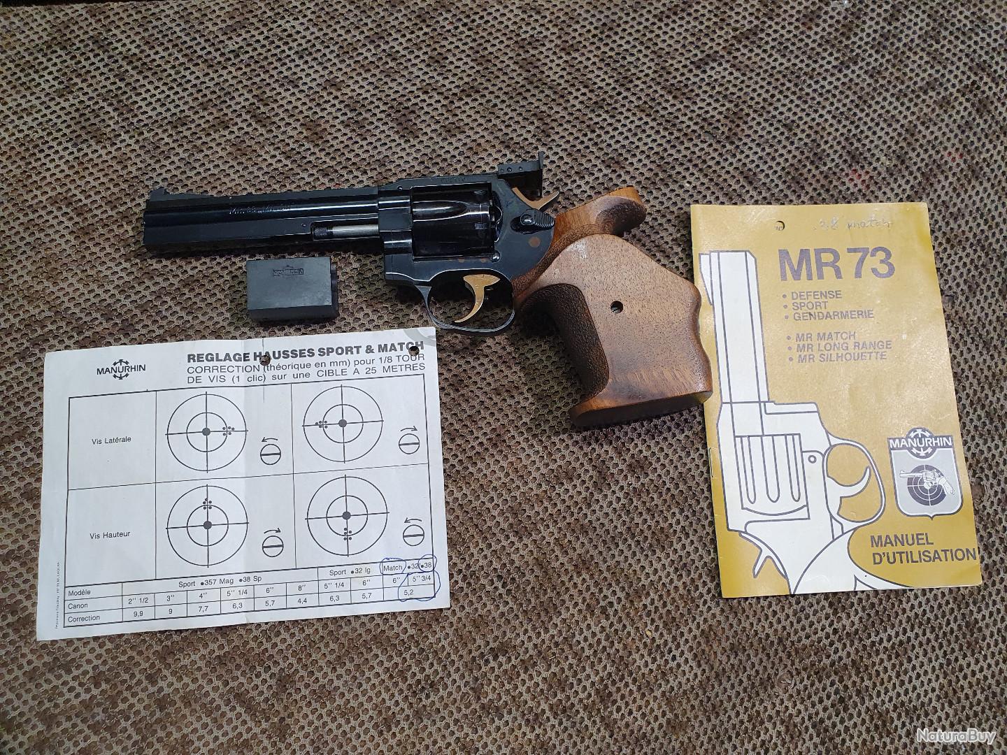 Occasion : VERITABLE MANURHIN MR38 MATCH canon 5"-3/4 cal 38 SP ...