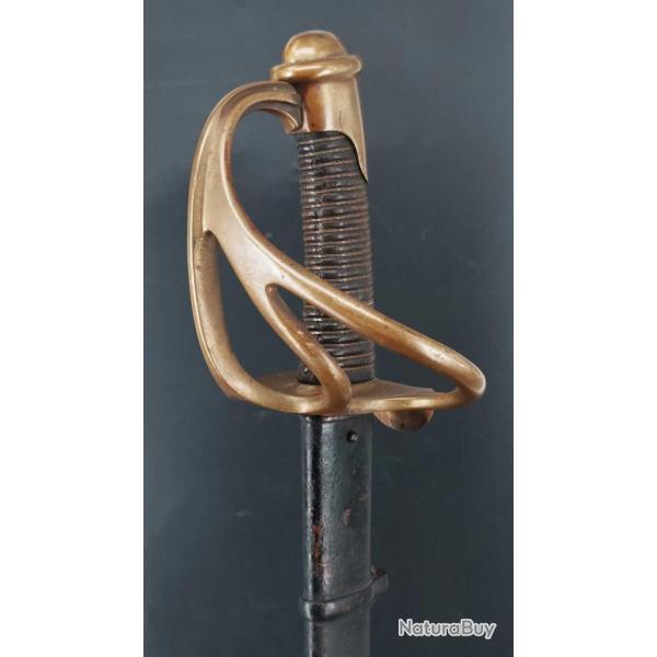 SABRE DE CAVALERIE SYSTÈME DE 1882 LAME DROITE DRAGON 2è TAILLE 92.5CM ...