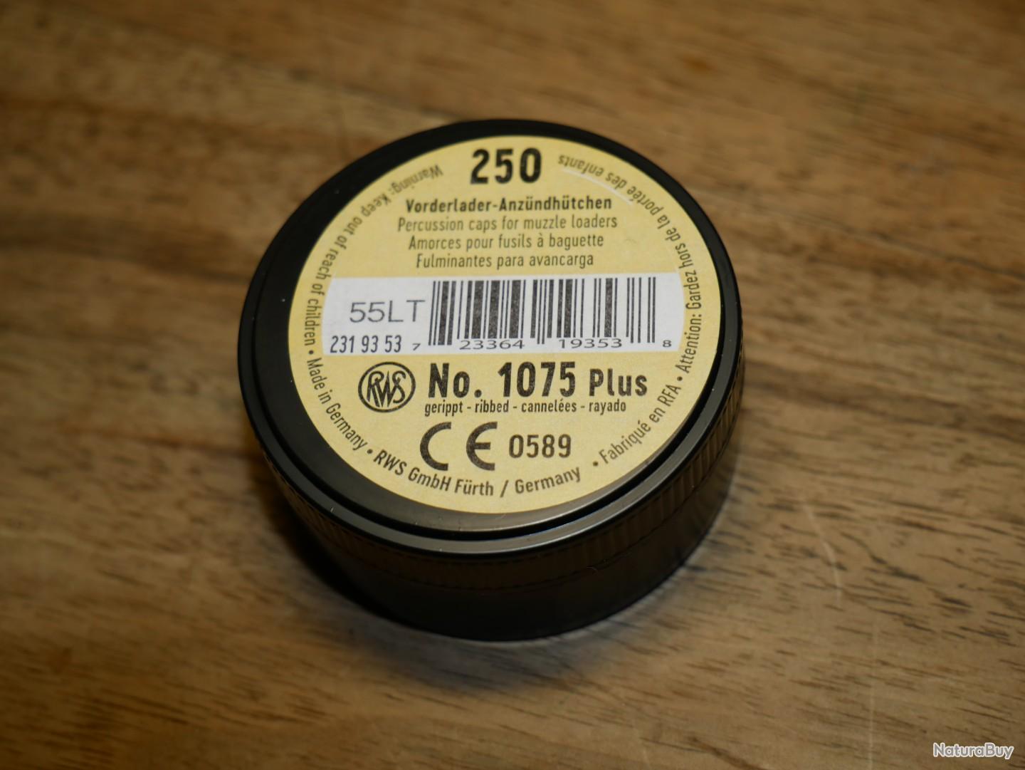 Boite de 250 Amorces RWS 1075 Plus - Amorces poudre noire (14220682)