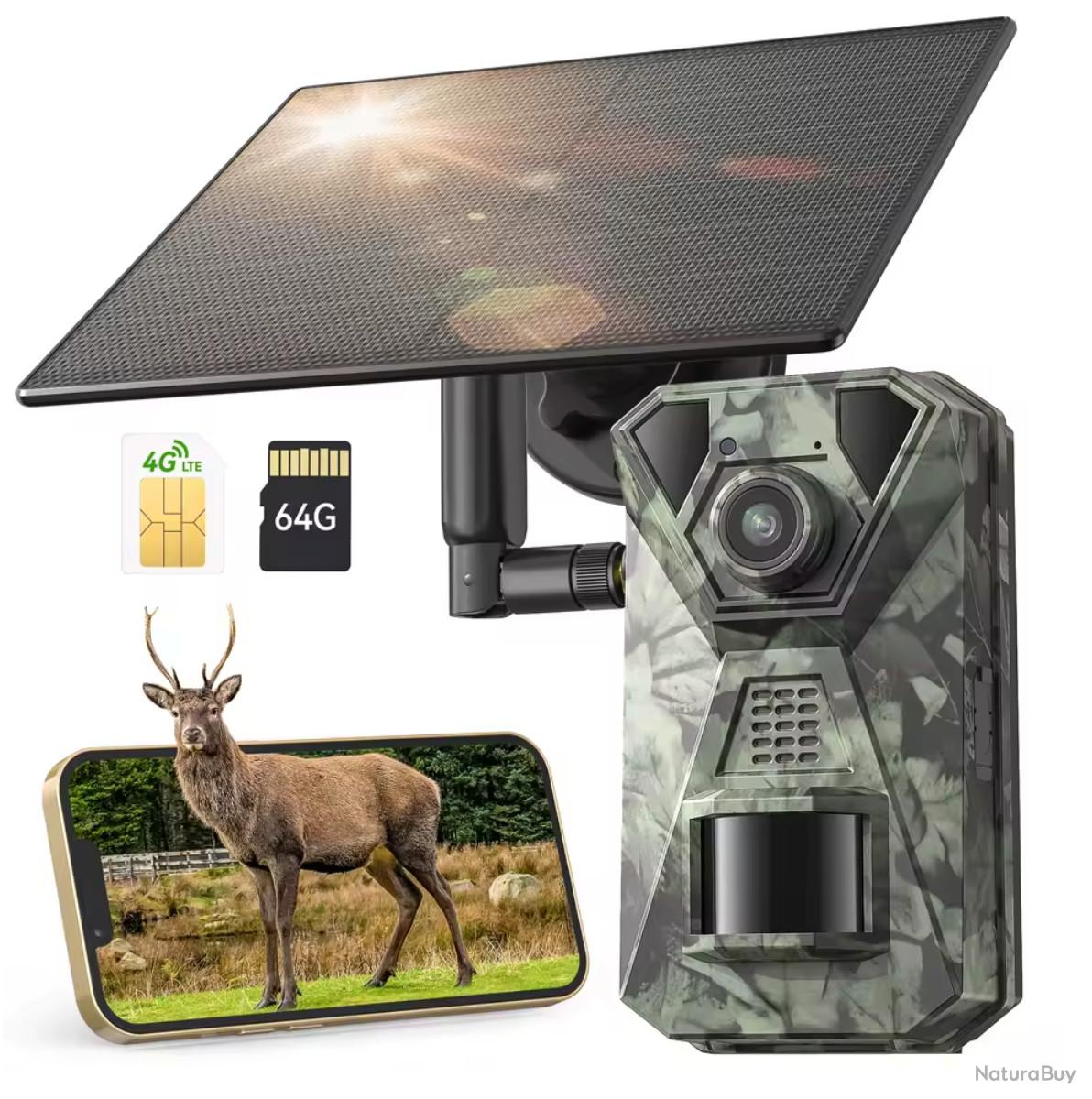 Camera 4G Solaire Vision nocturne Étanche........ENCHERE 1 EURO ...