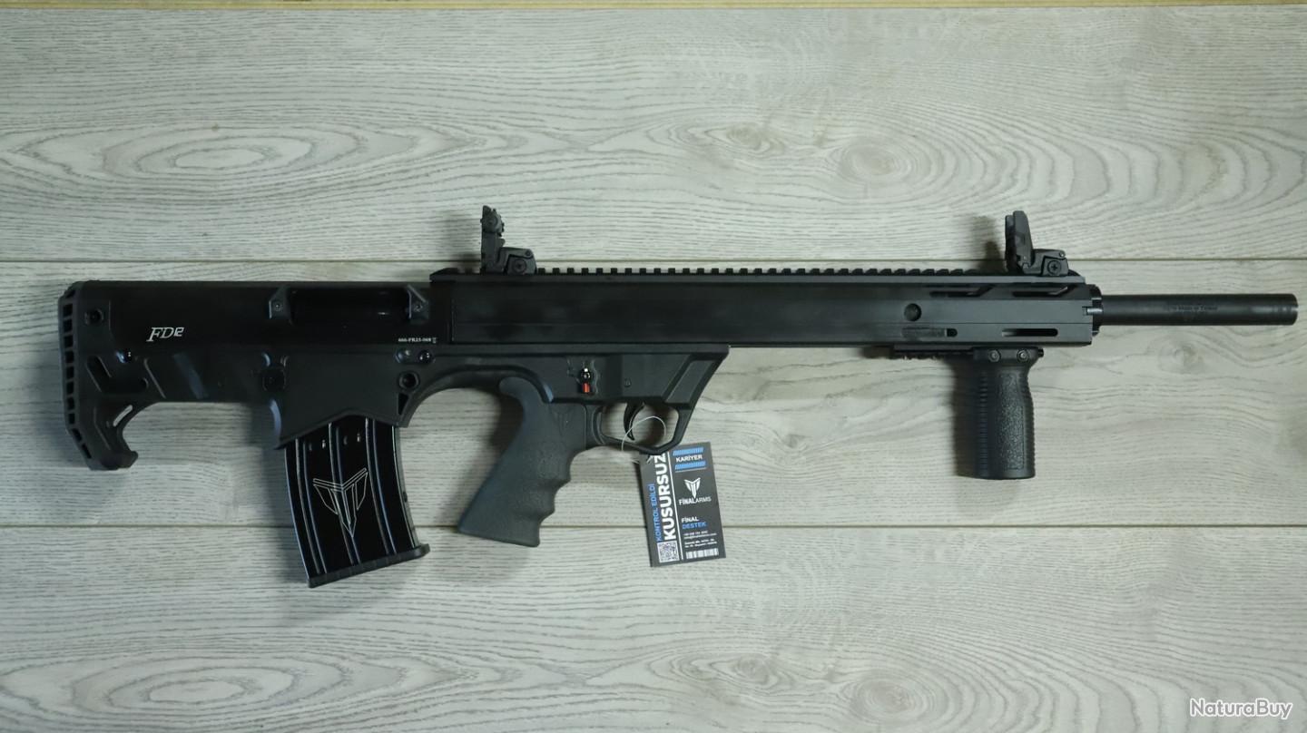 DROITIER, Fusil à pompe FD12 (Bullpup) ; Noir ; canon rayures droites ...