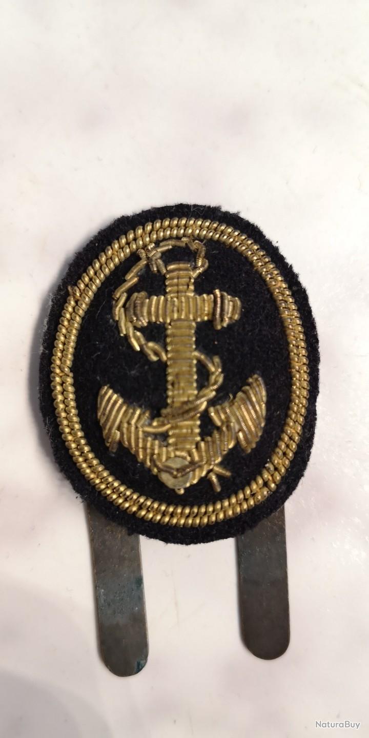 Rare insigne de casquette marine militaire wwII - Insignes de beret ...