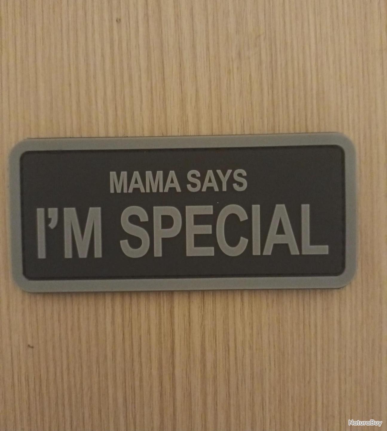 Ecusson brodé patch pvc slogan humour 9/4CM scratch velcro PATCH ...